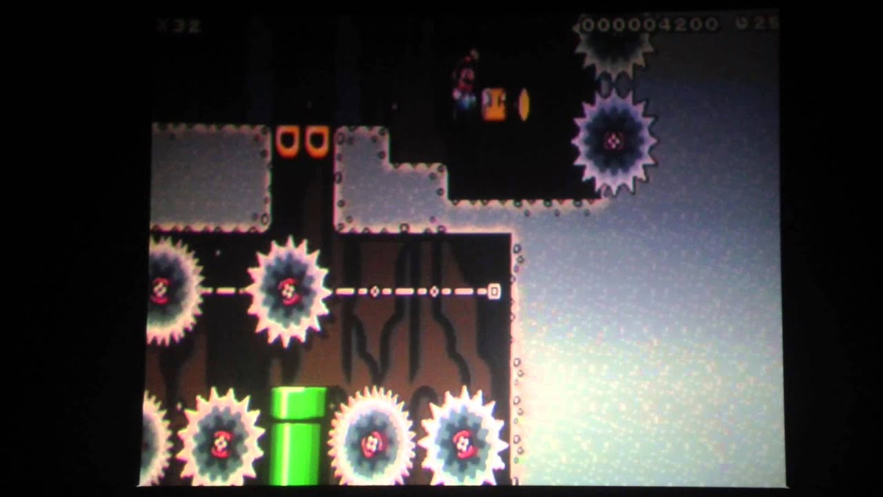 Super Mario Maker Levels: "Grinder Gauntlet" - YouTube