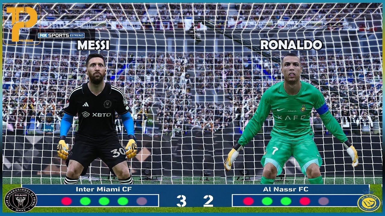 Goalkeeper Messi vs. Goalkeeper Ronaldo - Longest Penalty shoot | PC ...