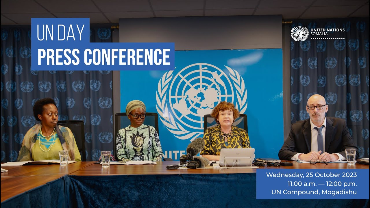 UN in Somalia's hybrid Press Conference for UN Day 2023 - YouTube