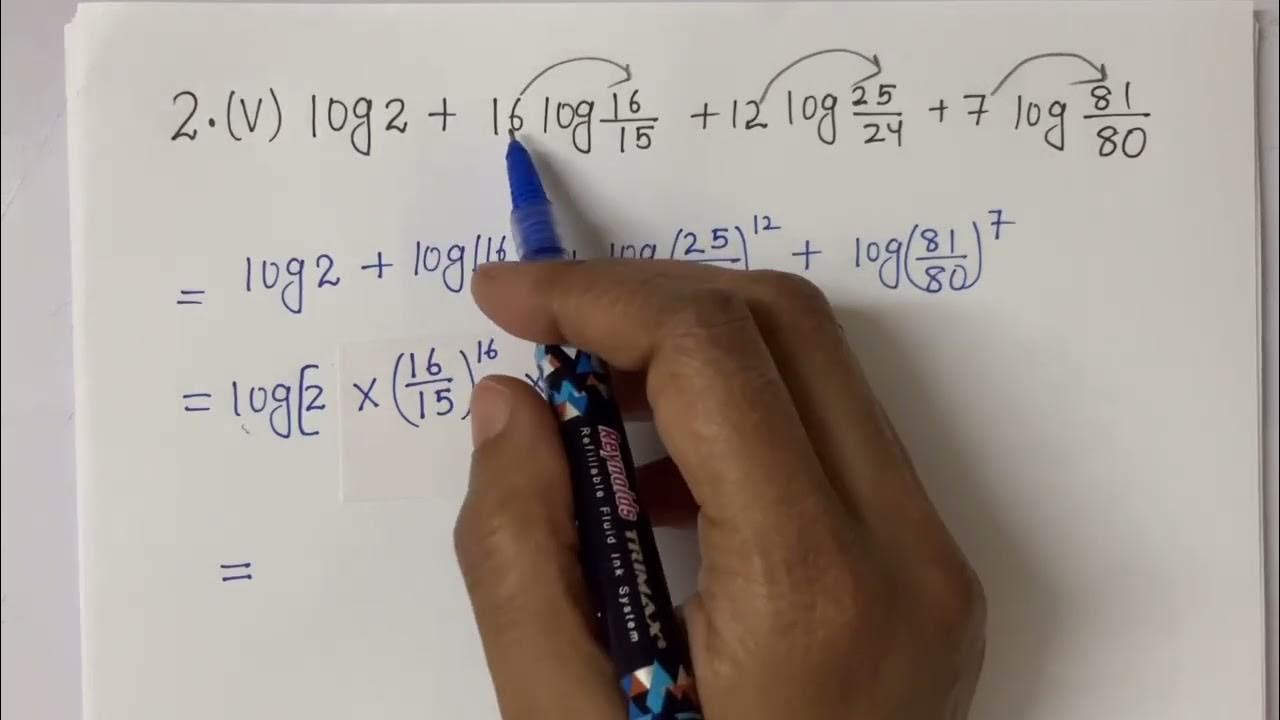 Logarithm Ex2.3(Introduction and Q1-Q5)| Applied Maths | Class 11 | Chapter-2 | M.L.Aggarwal ...