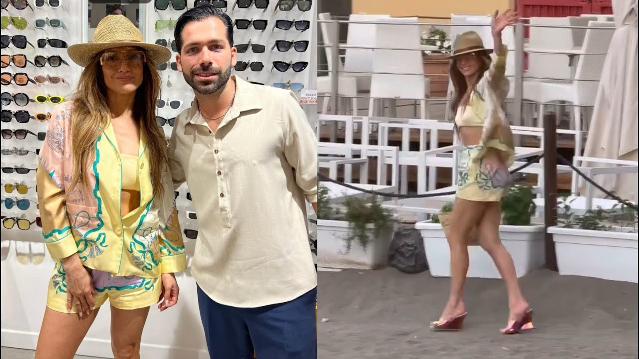 Jennifer Lopez Arrives In Italy For Summer Vacations ! - YouTube