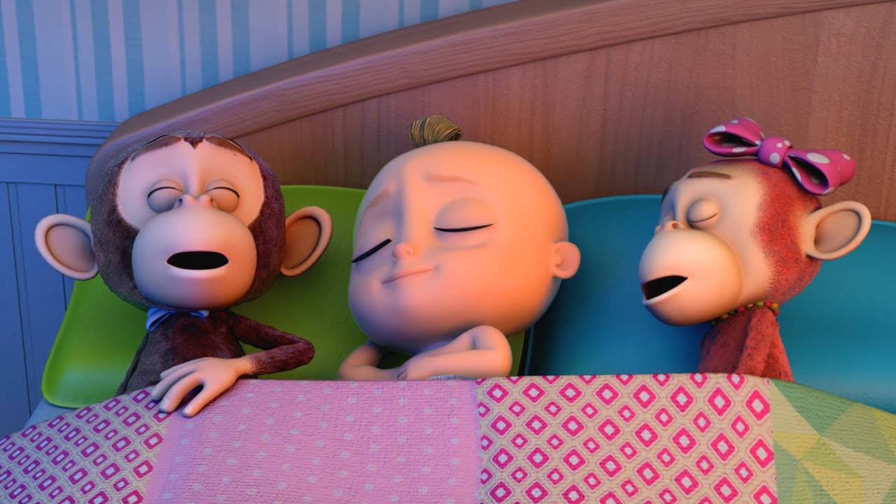 Diez en una cama | Ten in a bed song en español | Canciones infantiles ...