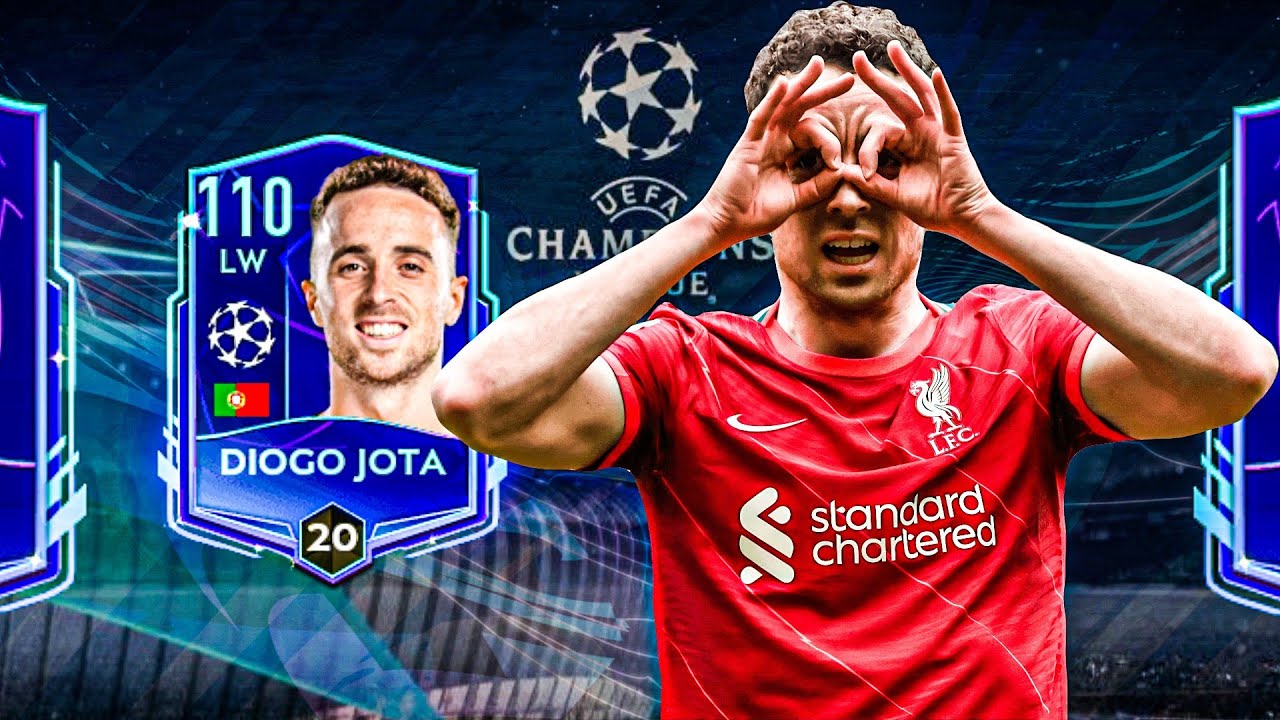REVIEW DE DIOGO JOTA🥵 UCL GRL 110😈// TIENES QUE PROBAR A ESTE EXTREMO... FIFA MOBILE 22 🔥 - YouTube