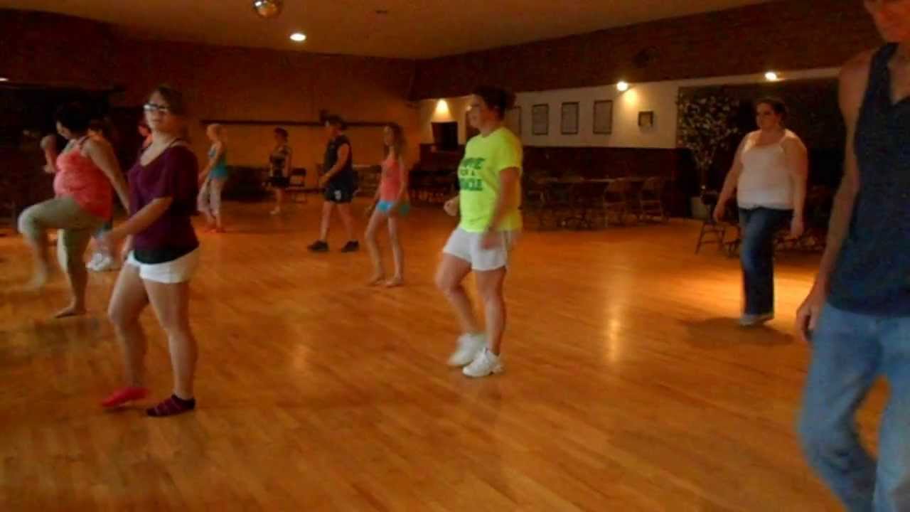 SUPER EASY AND FUN line dance to PONTOON! - YouTube