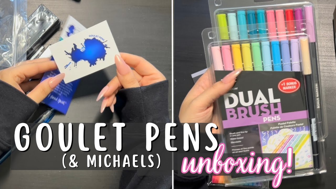 My First EVER Fountain Pens! 🖋️ | GouletPens Unboxing & Michaels Haul ...