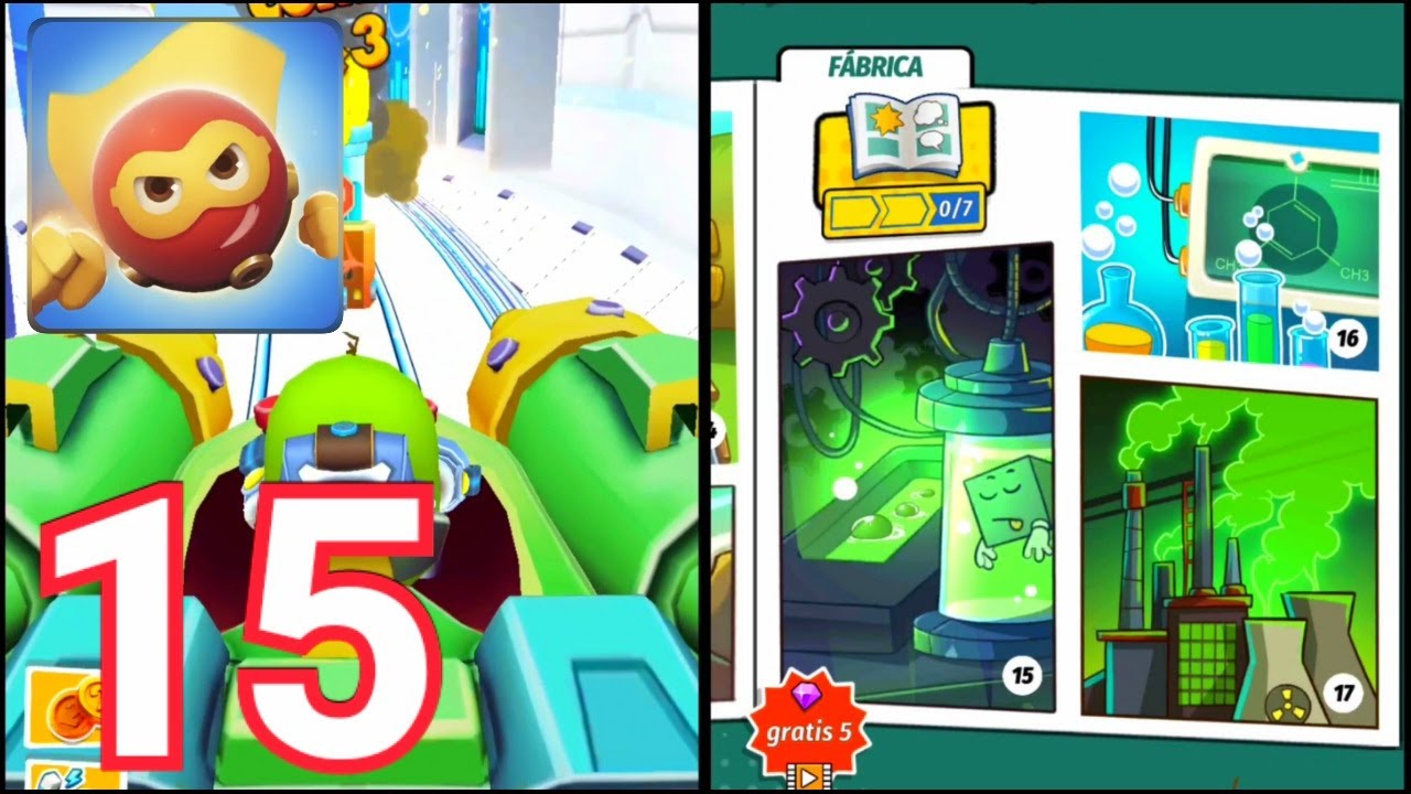 Red Ball Super Run-(Gameplay 15)-Completando Álbum 17 - YouTube