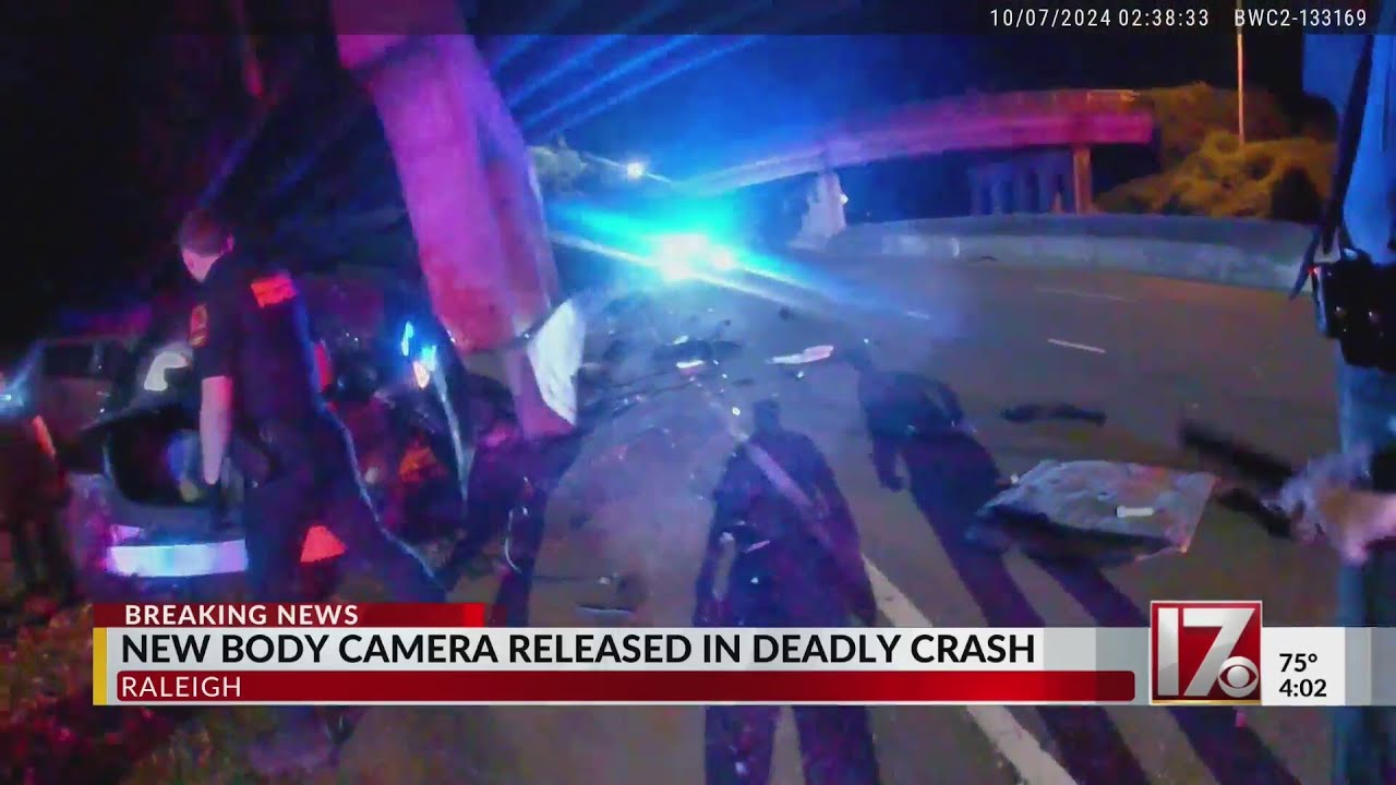 New body camera footage released in deadly crash - YouTube