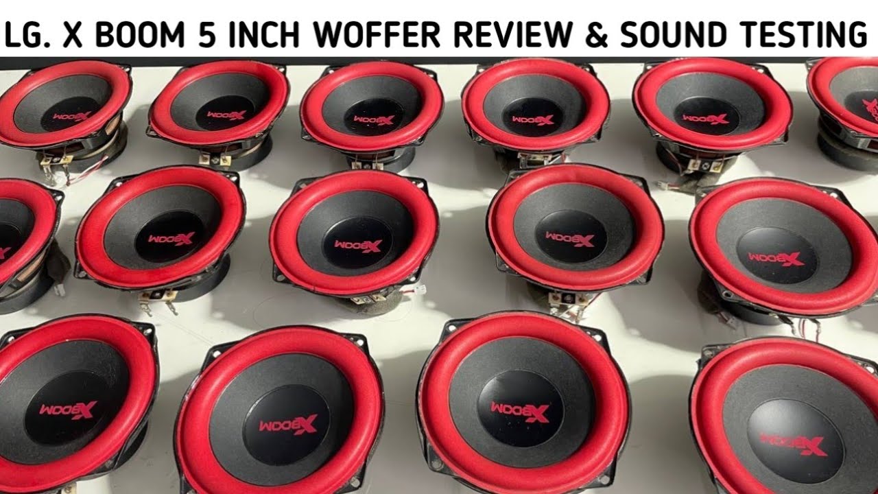 Original LG X boom woffer review & sound testing with ZKTB21 class d ...
