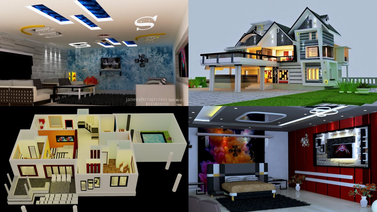 KERALA HOME DESIGN|EXTERIOR AND INTERIOR| 3DS MAX - YouTube