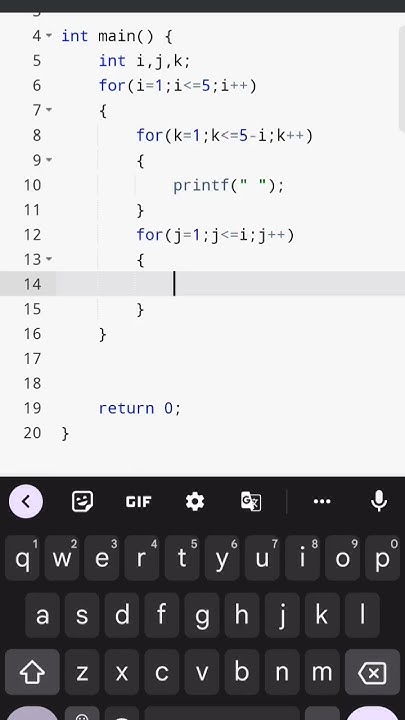 Create star ⭐⭐ pattern by using C language...#daku #clanguage #coding #programming #vscode # ...