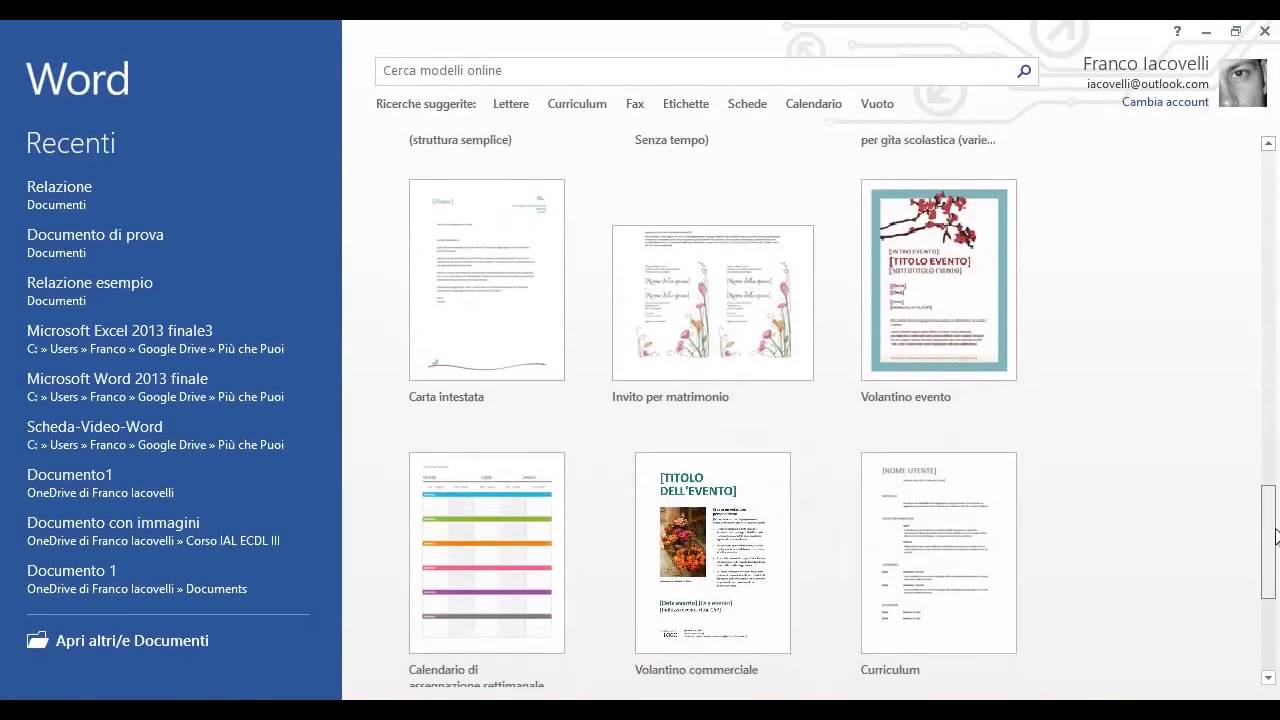 Microsoft Word 2013 Tutorial ITA: corso in HD | Lezione 1 | Le basi di ...