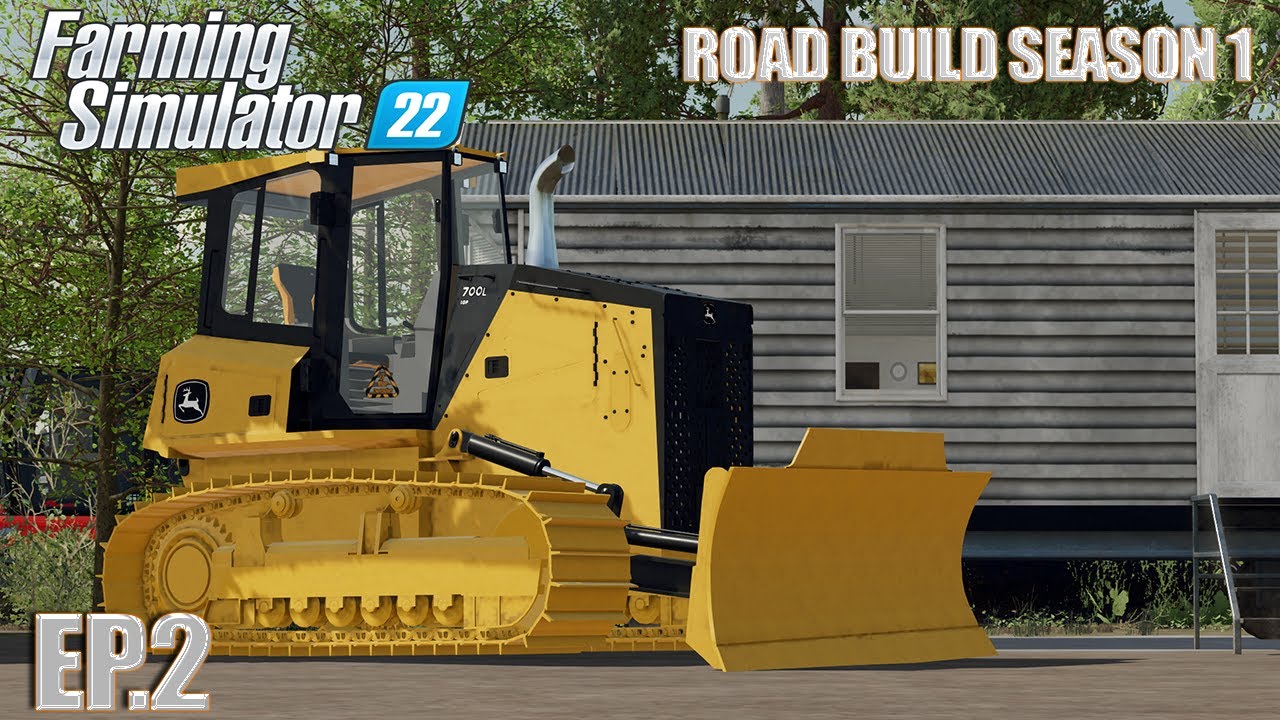 Farming Simulator 22 | ROAD BUILD Timelapse Season 1 | EP.2 - YouTube