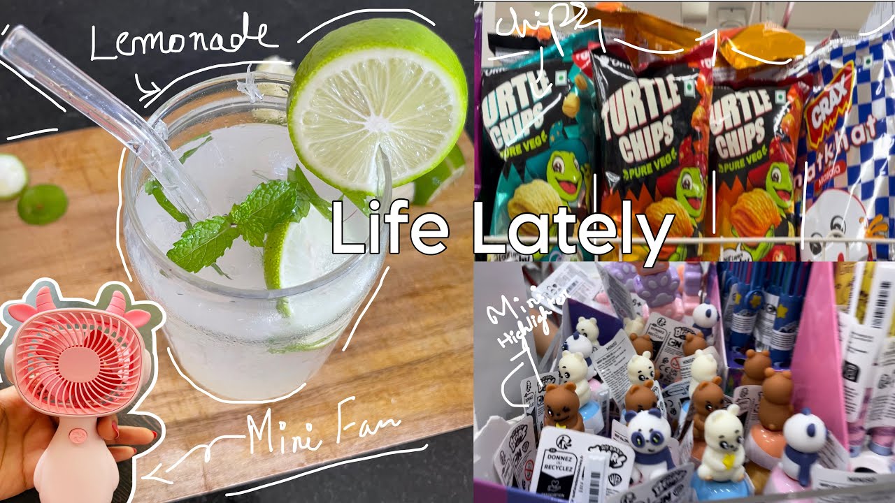 Life lately 🌿| making lemonade 🍋 | new mini hand fan | India - YouTube