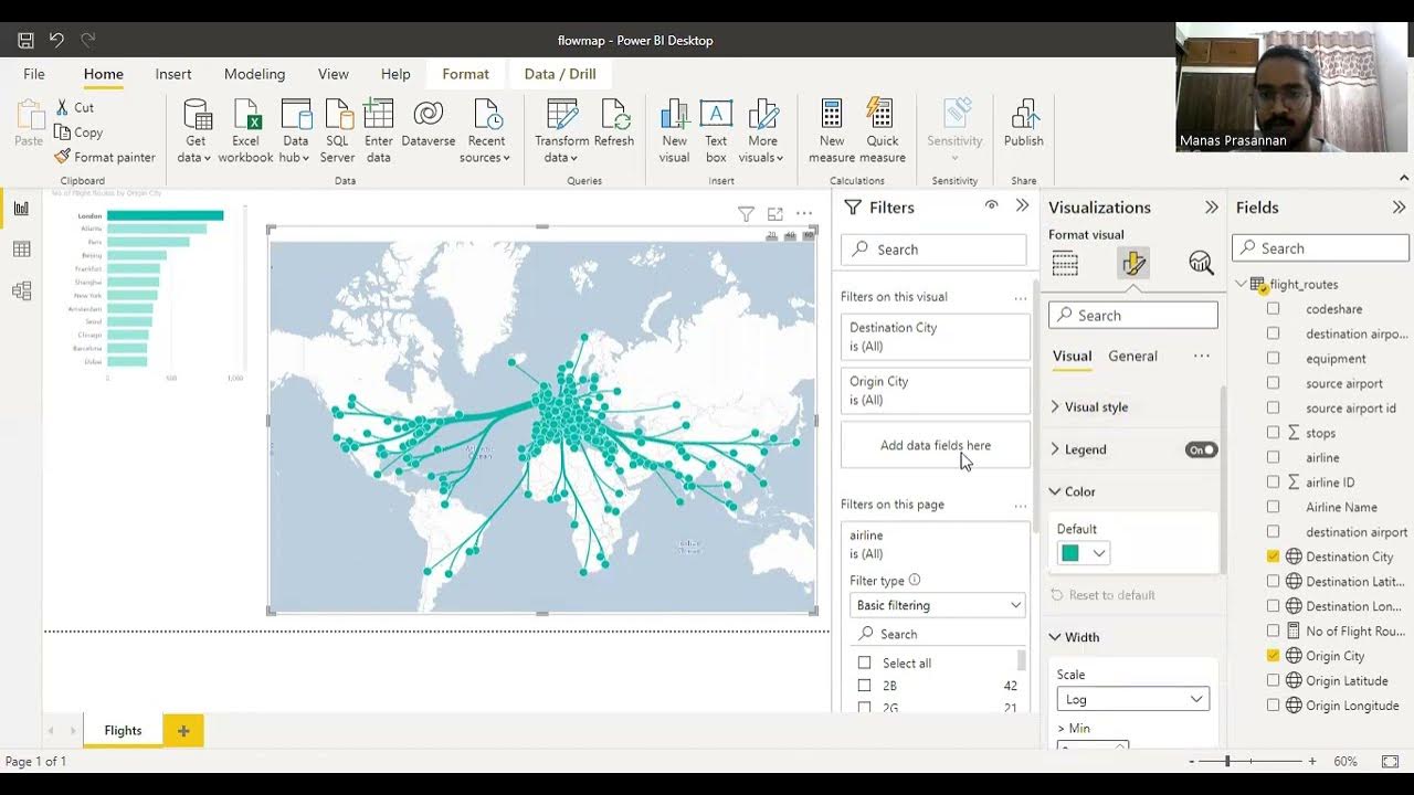 Flow Map Power Bi - YouTube