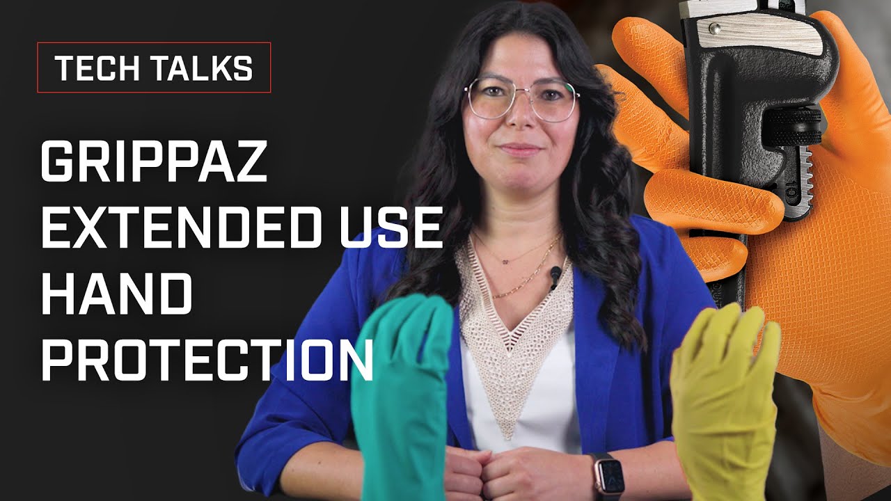 Hand Protection: Grippaz® Extended Use Gloves - YouTube