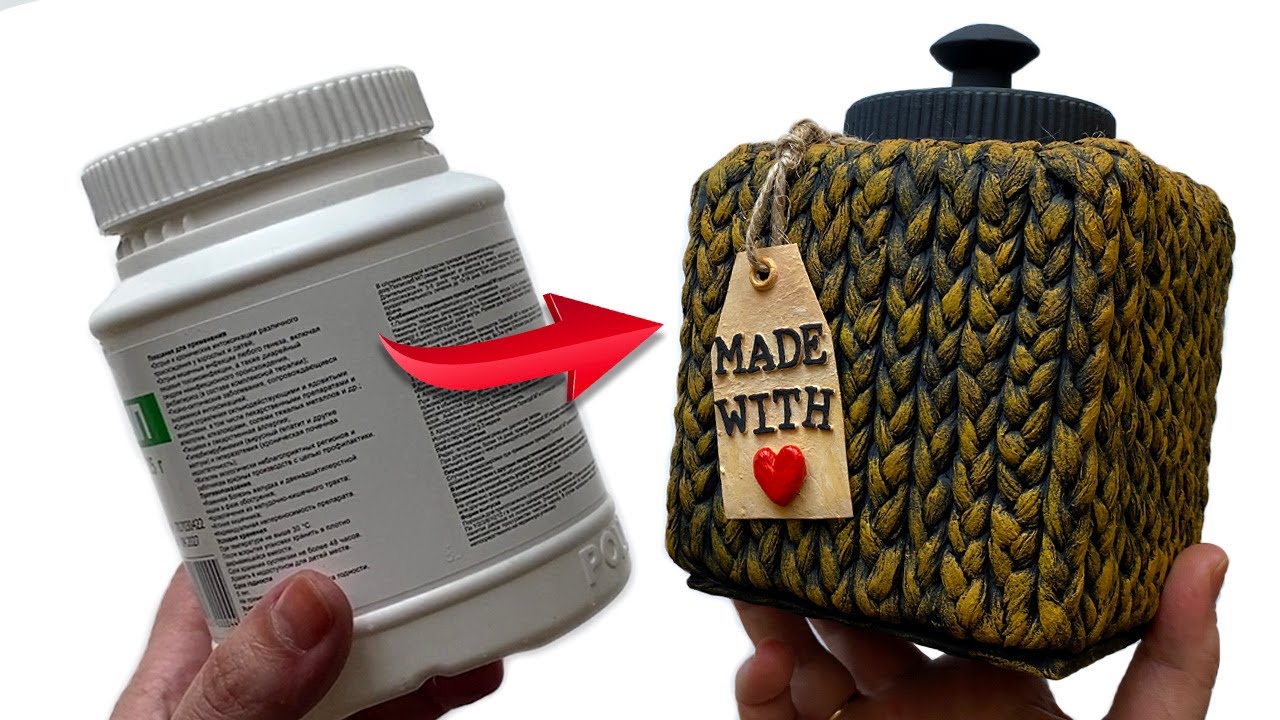DIY Plastic bottle recycling | Cardboard craft | You'll love the result ...