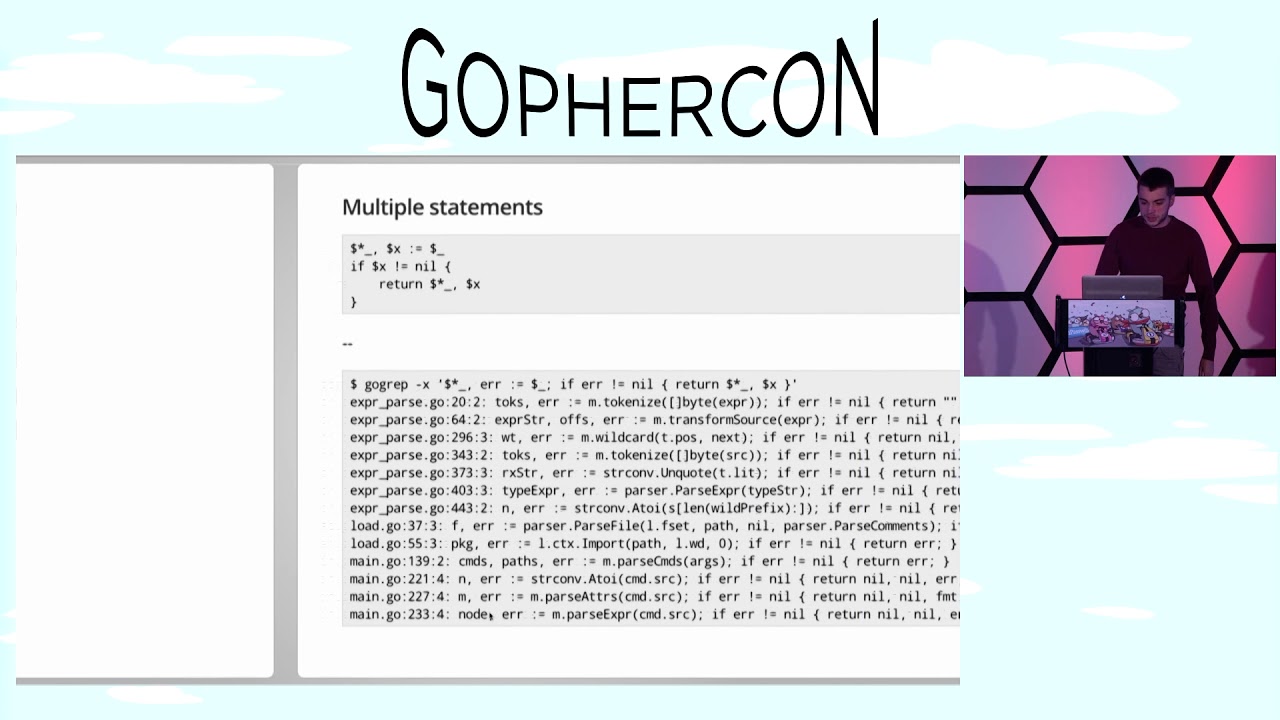 GopherCon 2018 Lightning Talk: Daniel Marti - Code Search Tailored for Gophers - YouTube