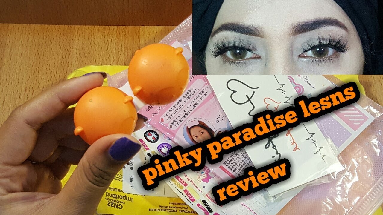How to apply lenses/pinky paradise lenses review_zainab numan - YouTube