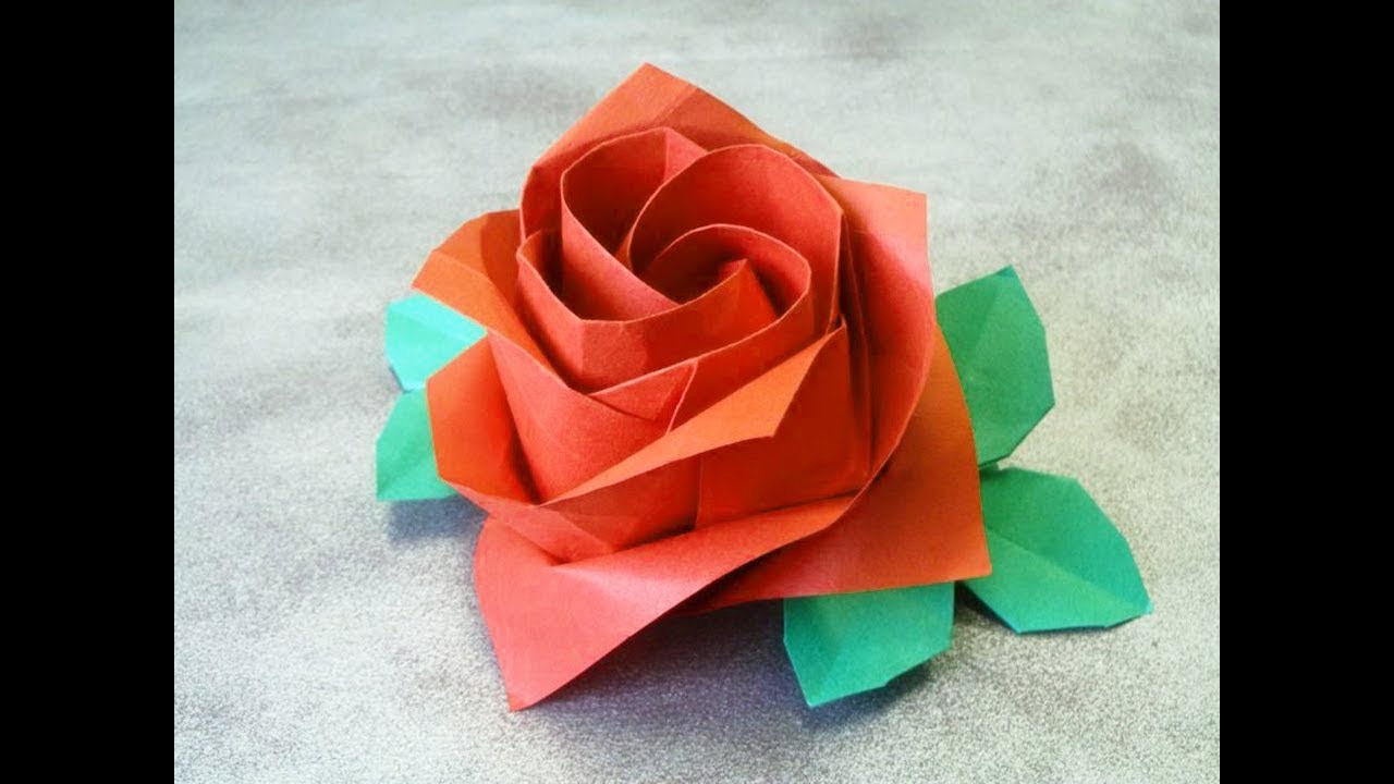 Origami Rose | Origami Flower tutorial | Origami Flower |How to make ...
