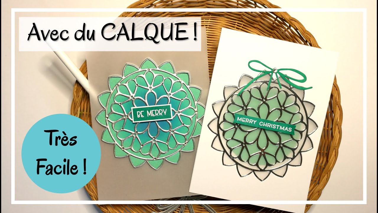 Que faire avec du PAPIER CALQUE ?? 2 exemples ! Très simple mais ...