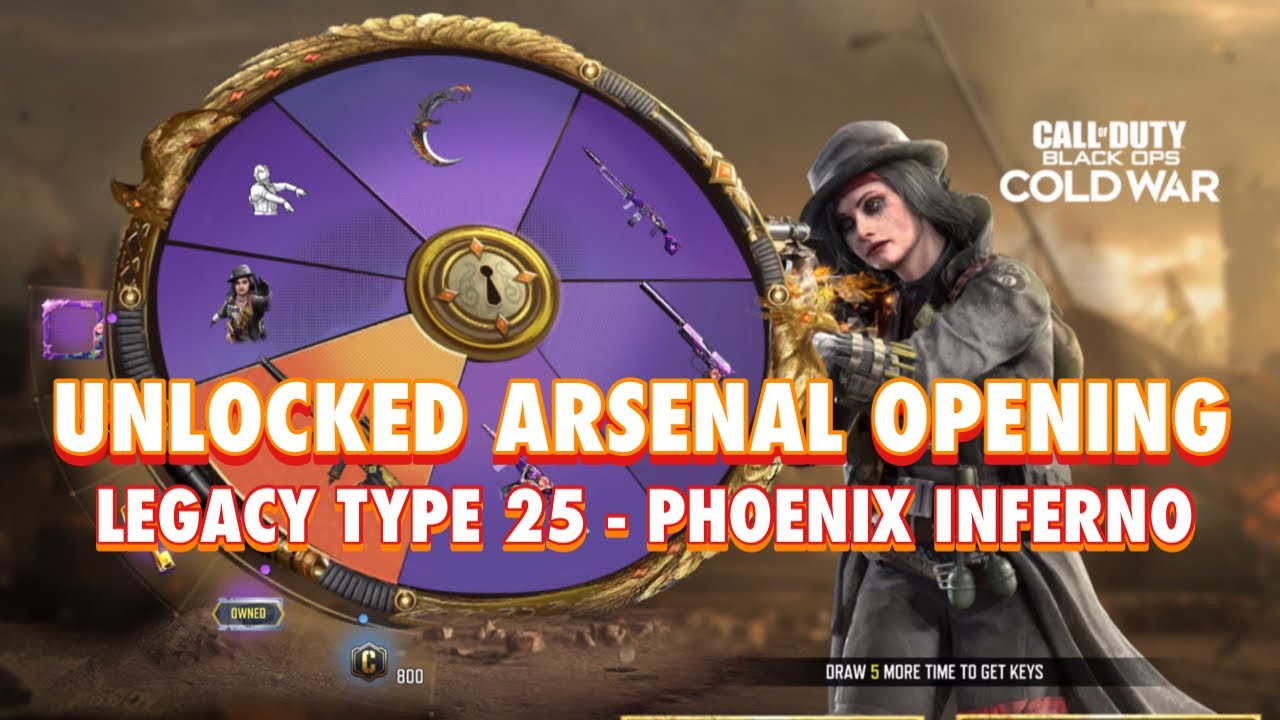 Unlocked Arsenal Type 25 Phoenix Inferno Opening - COD Mobile - YouTube
