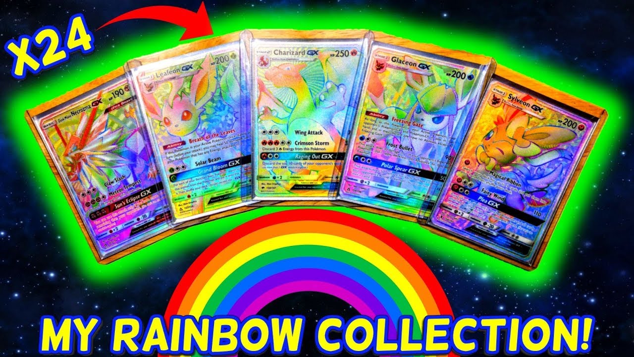 My Pokemon Secret Hyper Rainbow Rare Full Art Card Collection As Of ( 6 ...