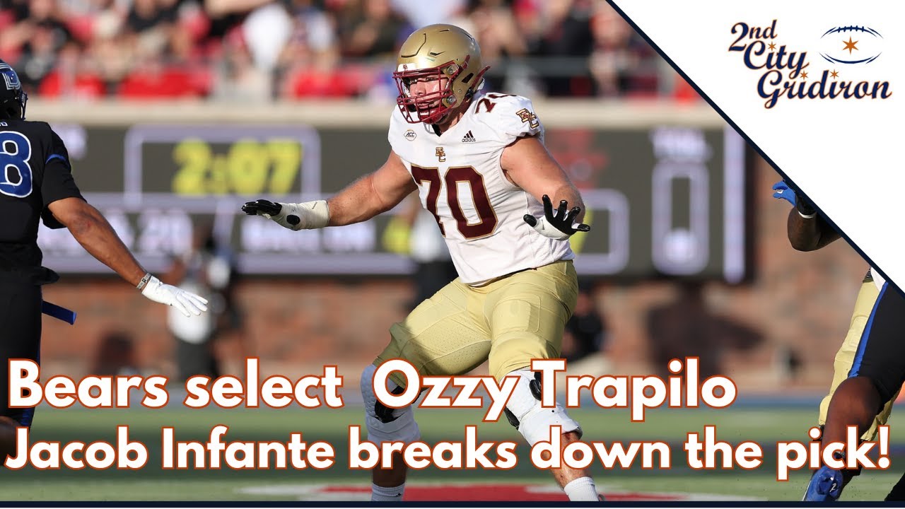 Bears Add Beef in Ozzy Trapilo OT from Boston College in Round 2 - YouTube