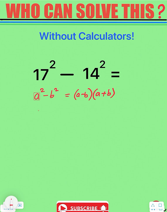 WITHOUT CALCULATORS #youtubeshorts #shorts #shortvideo - YouTube