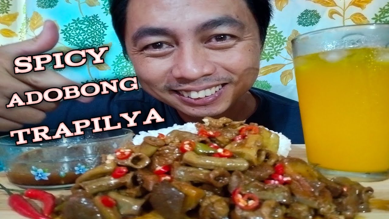 SPICY ADOBONG TRAPILYA | SPICY PORK INTESTINE ADOBO #adobongtrapilya ...