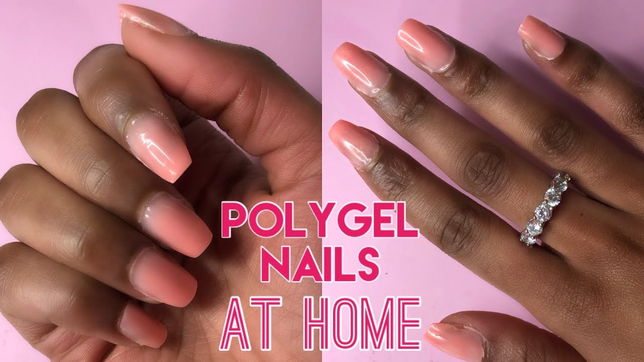 My First Polygel Set| DIY Polygel Nails for Beginners! | Astound Beauty ...