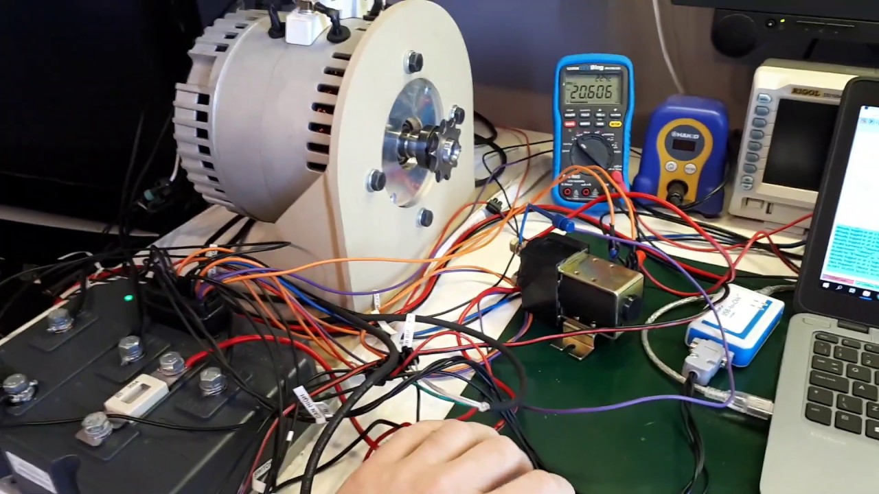 Sevcon Gen4 S4 80V/350A, Motenergy ME1306 - YouTube