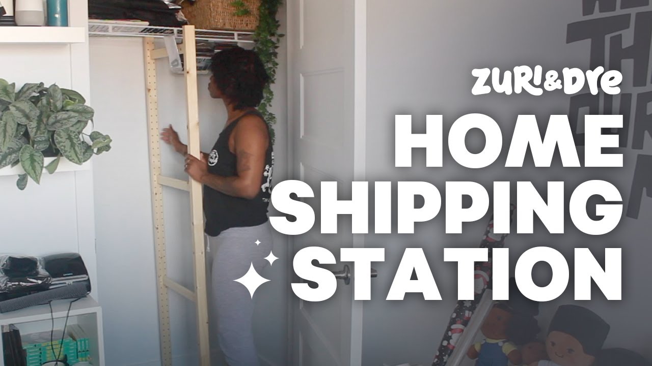 FIRST Studio Vlog #1: Home Closet Shipping Station Setup/Organization ...