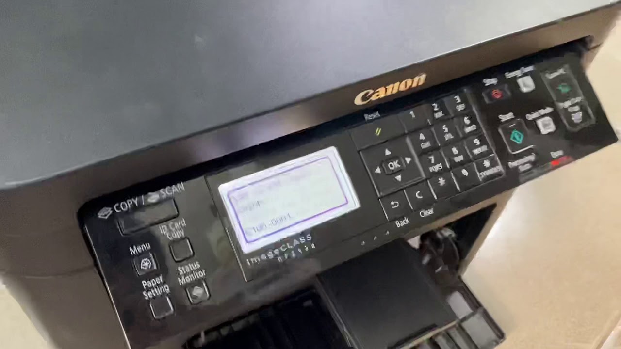Hướng dẫn sửa lỗi máy in Canon MF241D bao lỗi code E100 - 0001 trên màn hình hiển thị - YouTube