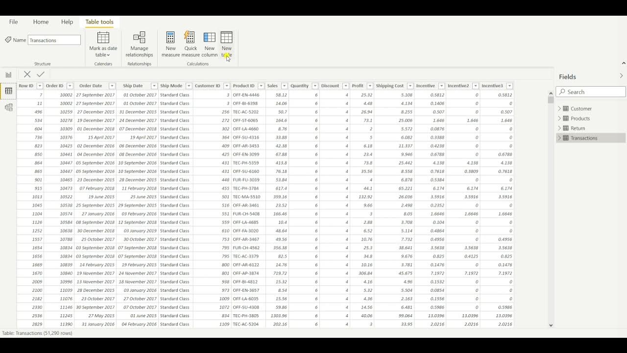 How to Create Date Dimension Table in Power BI #Power BI #Date table ...