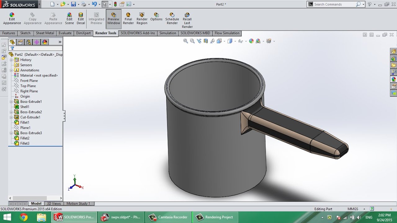 9- Pan on solidworks - YouTube