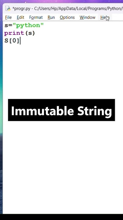 Shorts on String is Immutable #shortsyoutube #hindiexplanation #coding - YouTube