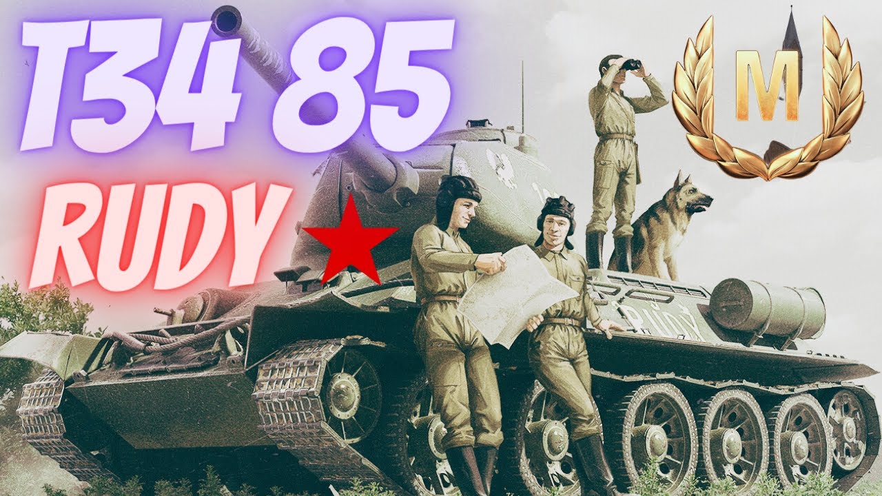 T34-85 RUDY || Tier 6 Soviet Medium || All Round Solid Tank || Ace ...