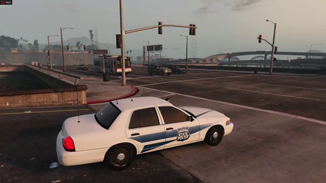 [ELS] Indiana State Police Slicktop CVPI (GTA V Mod Demo) - YouTube