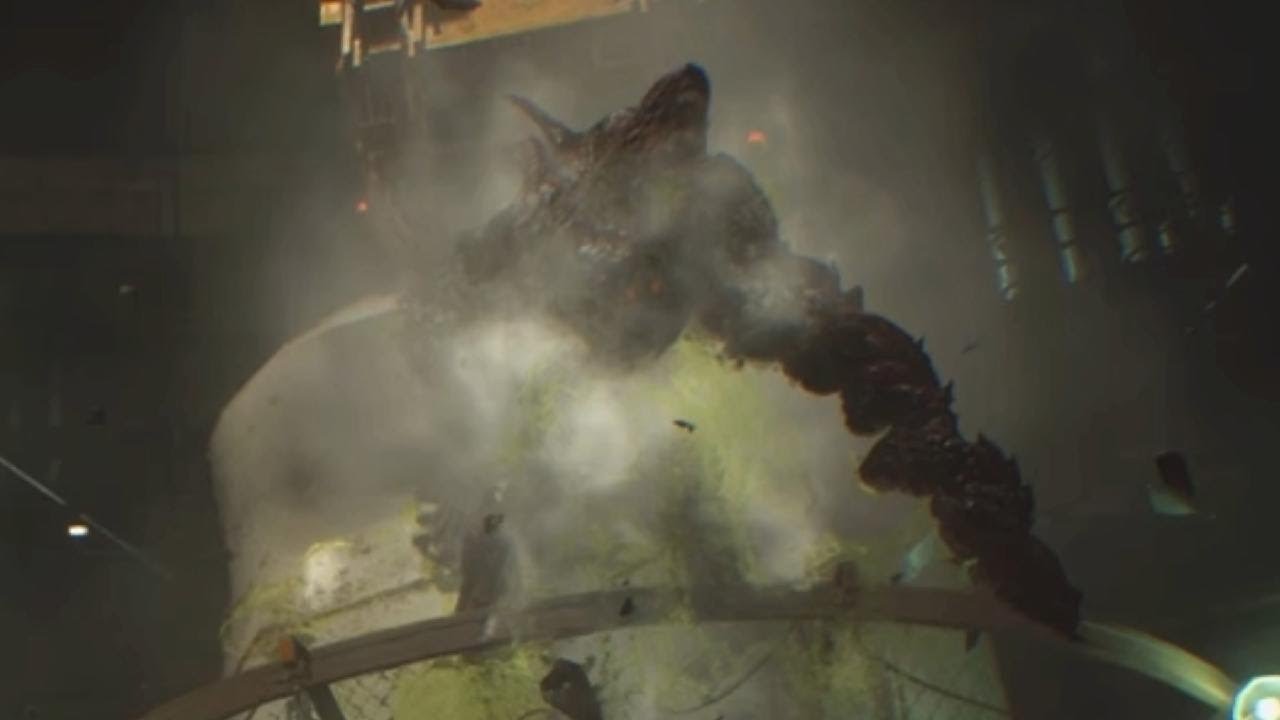 Nemesis (Second Form) Disposable Chamber Boss Fight - Resident Evil 3 ...
