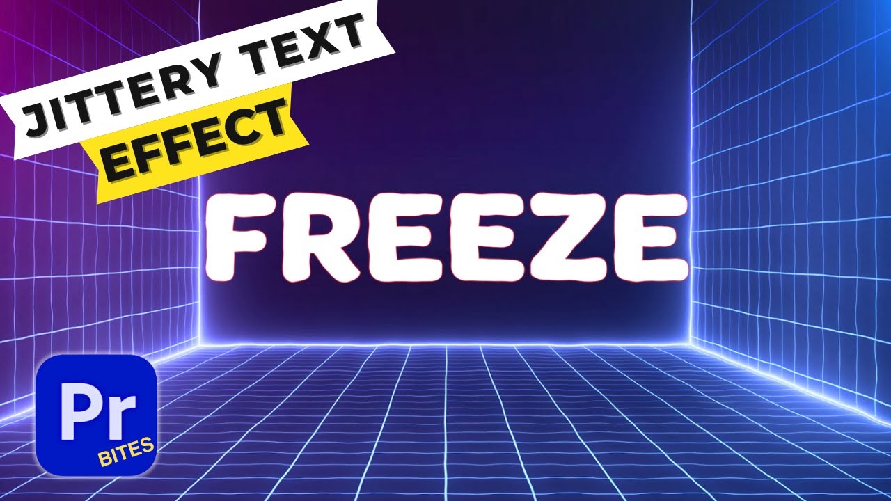 How to make JITTERY TEXT EFFECT in Premiere Pro - YouTube
