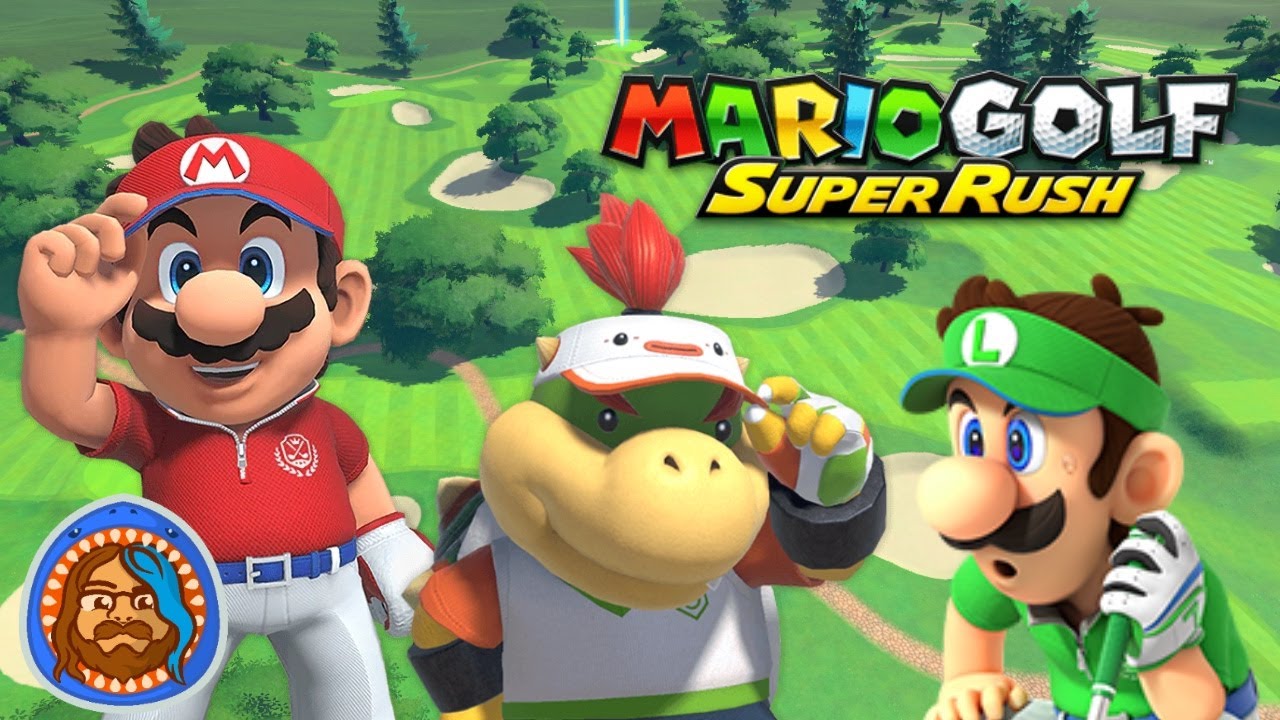 Playing golf on top of Nintendo characters | Mario Golf Super Rush with ...