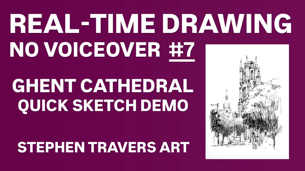 Real-Time Drawing Quick Sketch Technique Demo (No Voiceover) - YouTube