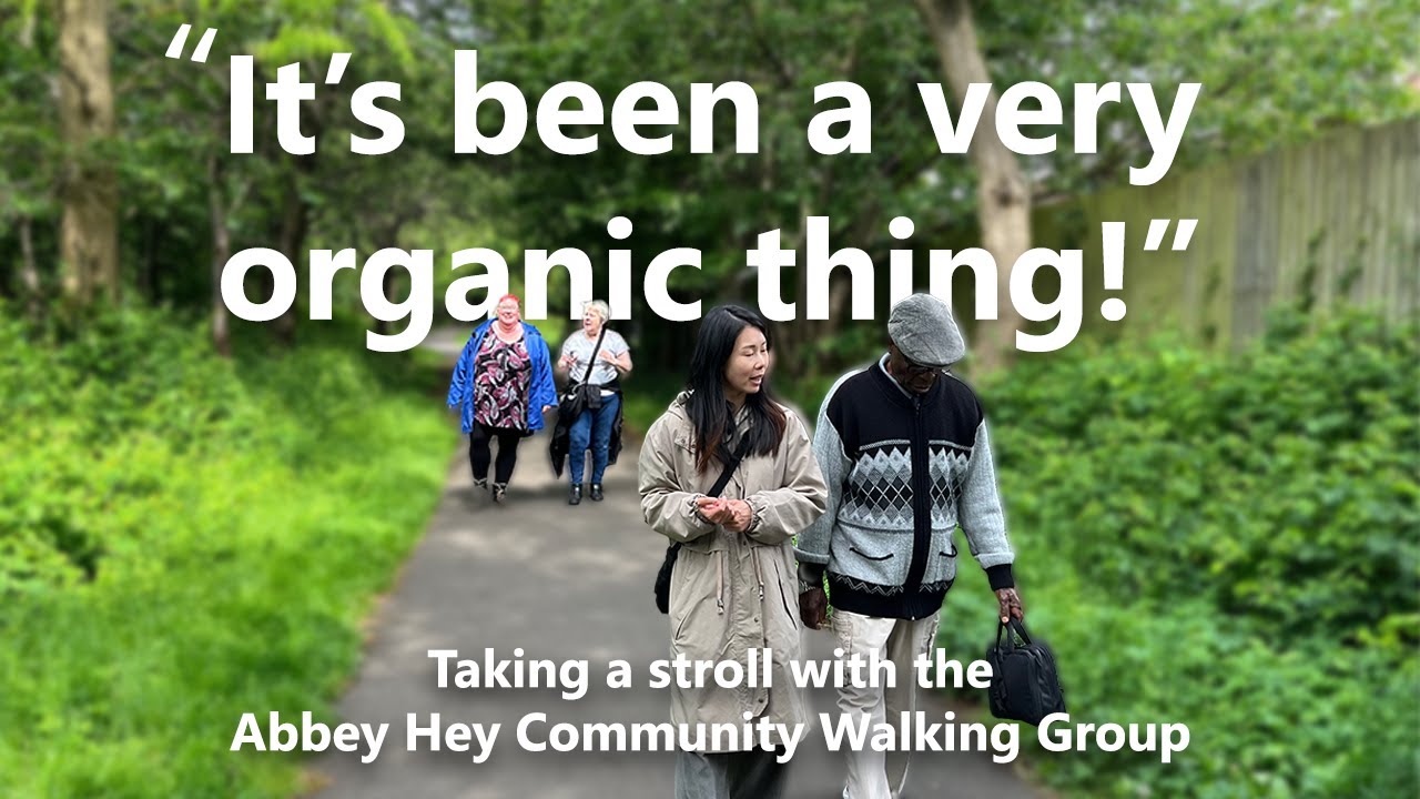 Taking a stroll with the Abbey Hey Community Walking Group - YouTube