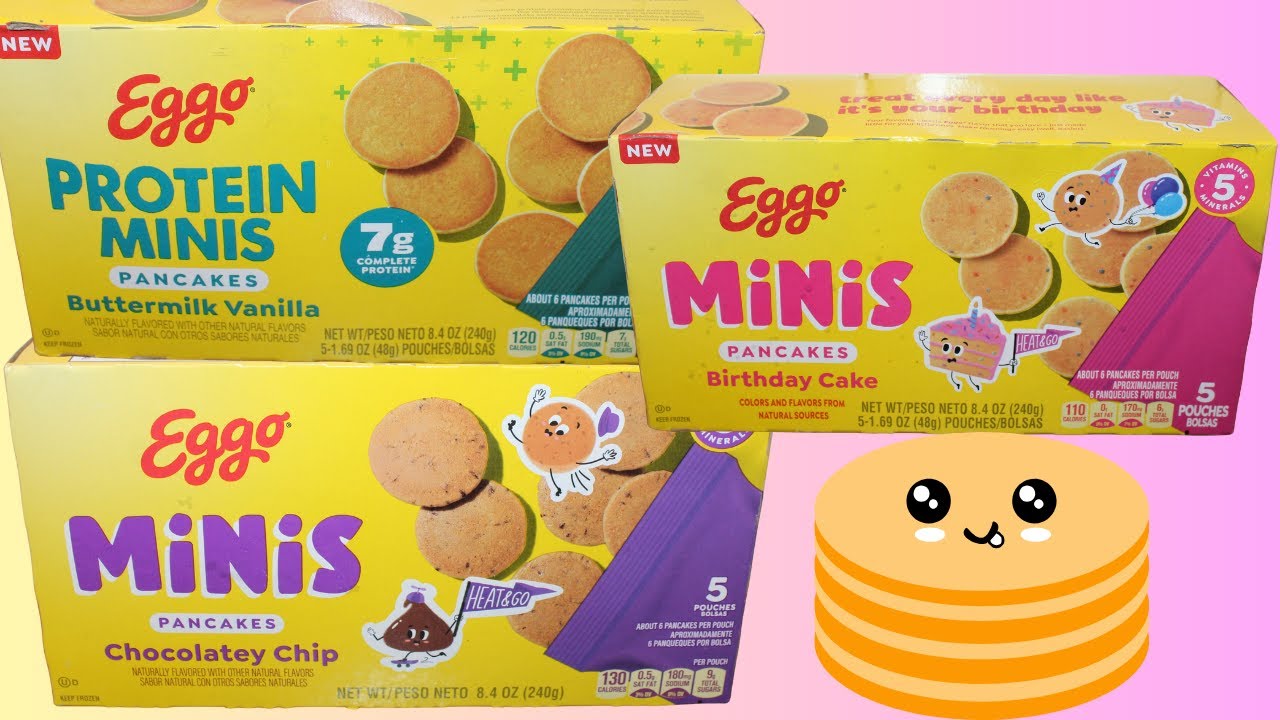 Eggo Minis Pancakes: Protein Buttermilk Vanilla, Birthday Cake ...
