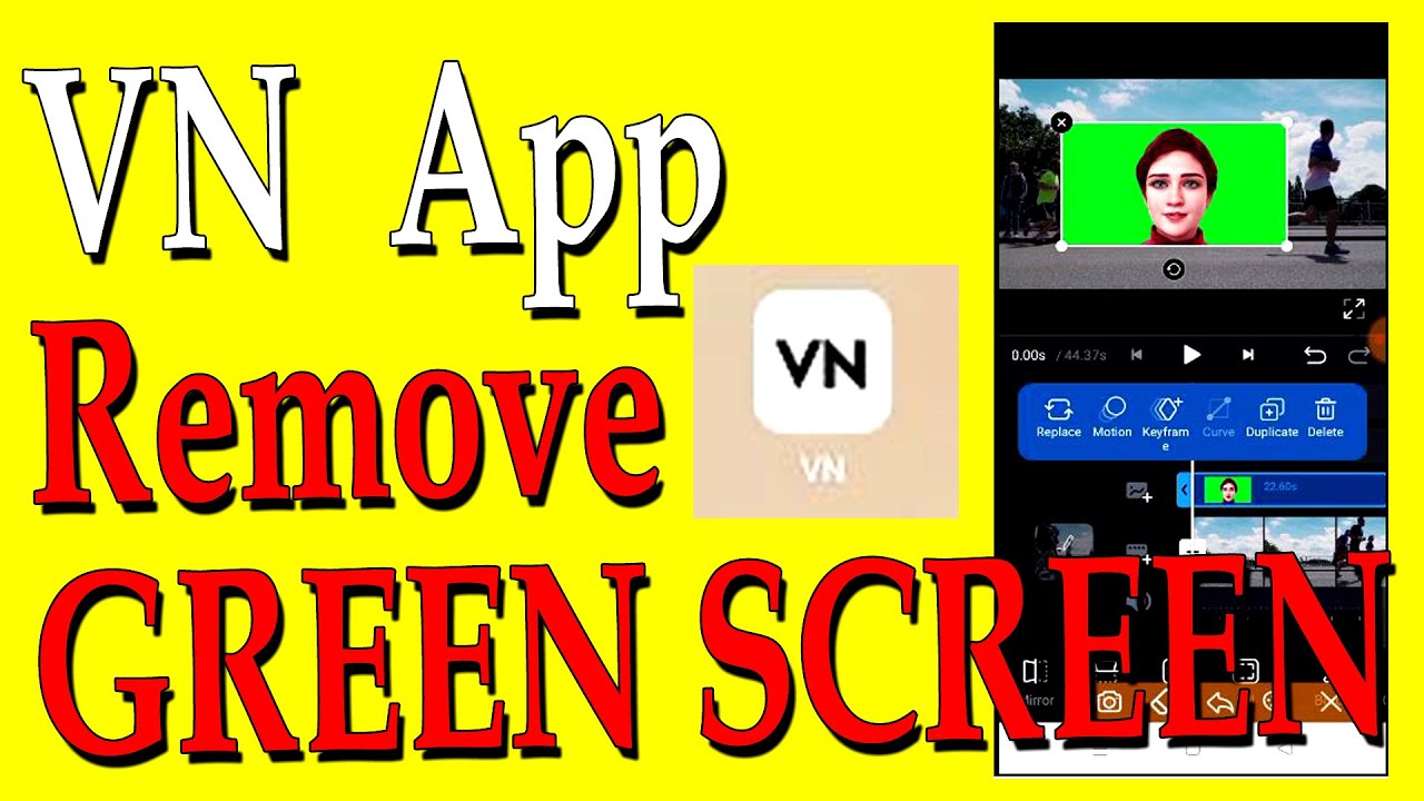 how to remove green screen in VN App in hindi - YouTube