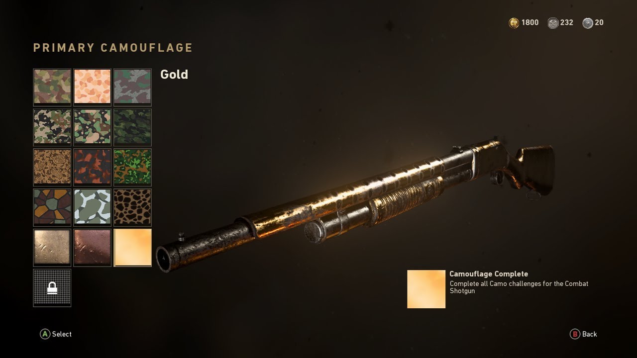 Combat Shotgun GOLD CAMO | Call of Duty: WWII - YouTube