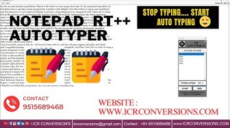 Install Now | Notepad Plus WRT Auto Typing Software | Auto Typing Software For Notepad Plus WRT ...