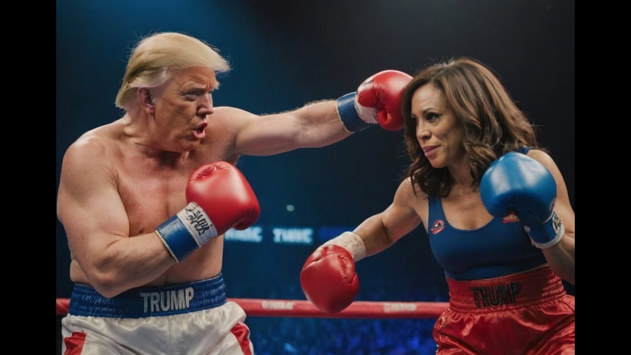 Donald Trump vs. Kamala Harris AI Boxing Match w/Biden Bonus - YouTube
