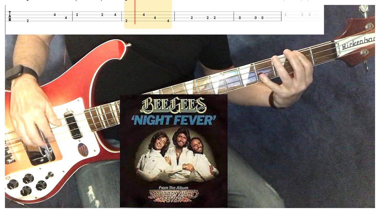 "Night Fever" - Bee Gees (bass tab & cover) FRANKS BASS COVERS - YouTube