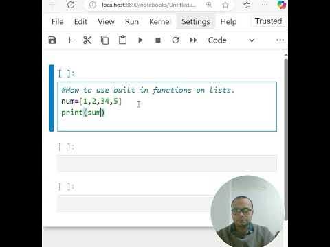 #Built in functions on list in python - YouTube